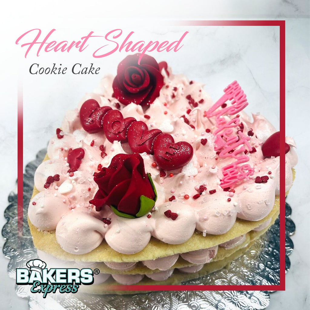Heart Shaped Cookie Cake – Bakers Express