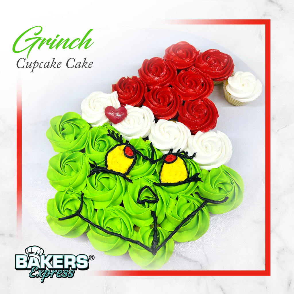 Grinch Cupcake Cake – Bakers Express